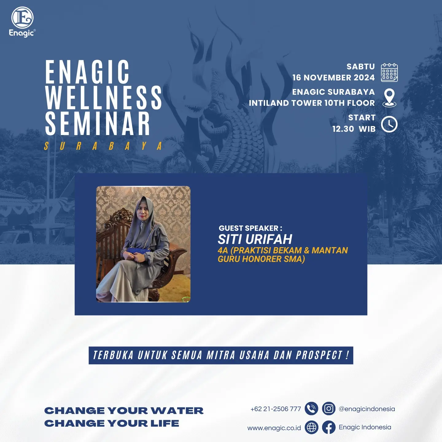 Wellness Seminar Surabaya 16 Nov 2024 - Enagic Indonesia